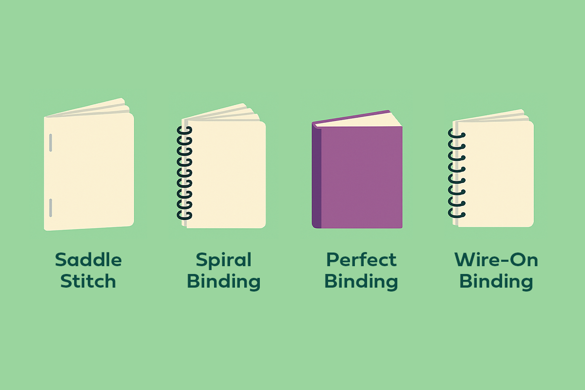 Types of Binding for Print Materials